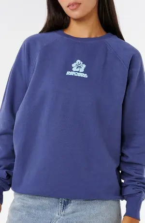 Rip Curl Logo Crewneck Sweatshirt Navy