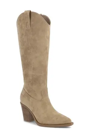 Mia Western Boot - Beige