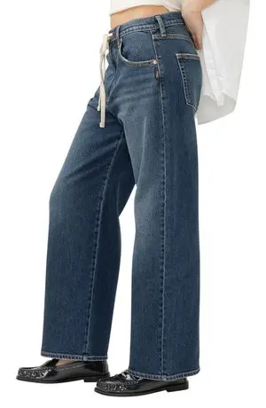 SILVER JEANS CO. Be Easy Drawstring Wide Leg Jeans