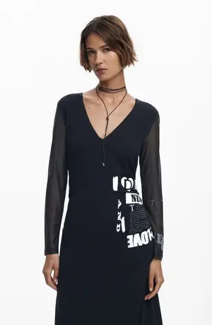 Desigual Printed Maxi Dress