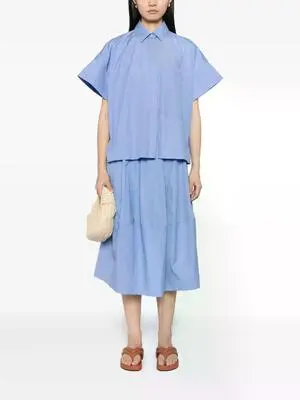 Co Collection Panelled Cotton Skirt