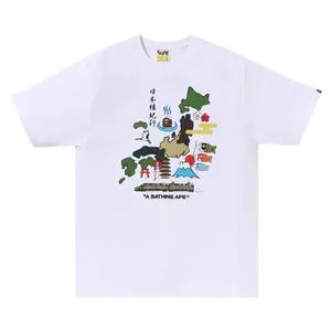A BATHING APE Graphic Tee - White