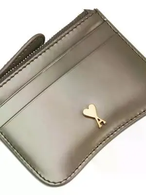 AMI Paris Paris Paris Leather Cardholder