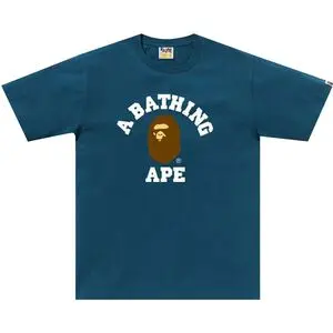 A BATHING APE College Tee - Blue