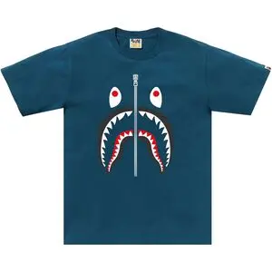 A BATHING APE Shark Tee - Blue