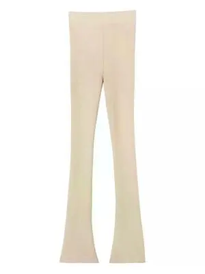 Ermanno Scervino Ribbed Split-hem Leggings