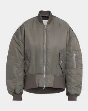 Women's Gray Bomber Jackets