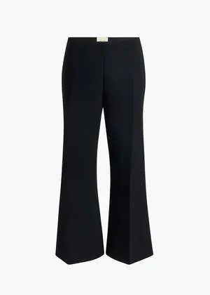 Khaite Walter Pant In Crepe - Black