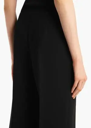 Khaite Walter Pant In Crepe - Black