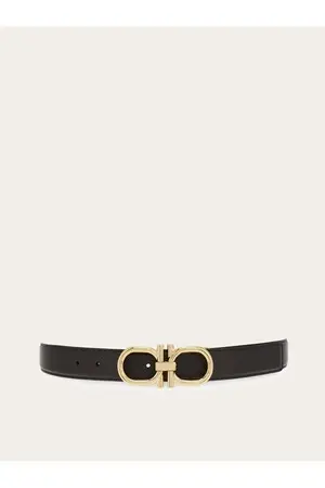 FERRAGAMO Reversible Gancini Belt - Gold