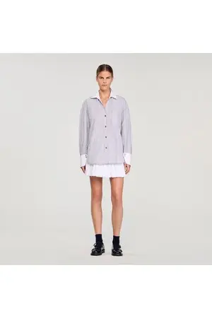 Sandro Oversized Striped Shirt
