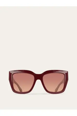 FERRAGAMO Rectangular Sunglasses Red