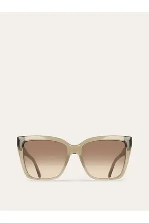 FERRAGAMO Rectangular Frame Sunglasses - Red