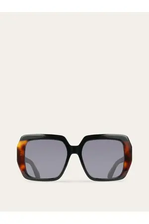 FERRAGAMO FERRAGAMO Rectangular Frame Sunglasses Red