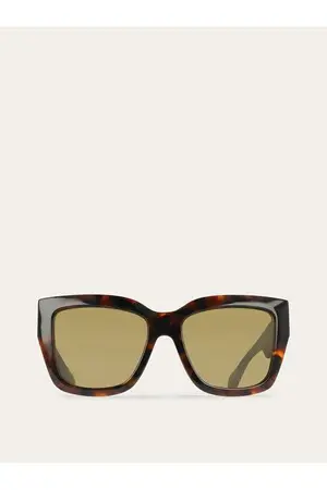 FERRAGAMO Square Frame Sunglasses - Red