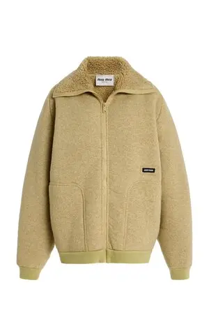 Miu Miu Sherpa Lined Jacket - Yellow