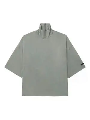 Fear Of God High-neck Short-sleeve T-shirt - Grey