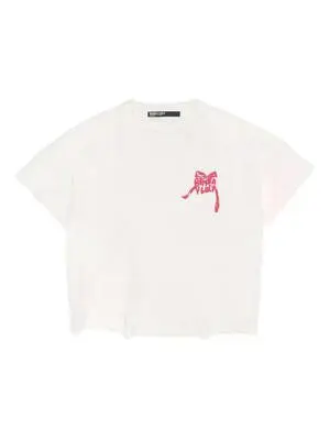 Bimba Y Lola Bow-print Logo T-shirt - White