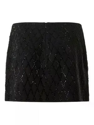 Pinko Rhinestone-embellished Fitted Skirt