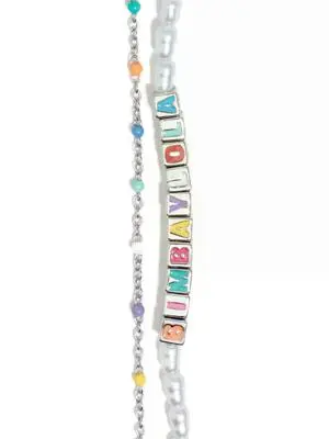 Bimba Y Lola Double-layer Bracelet With Dice Logo