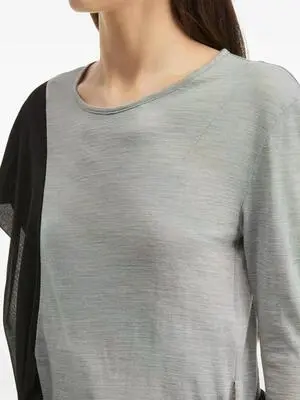 MAISON MARGIELA Draped-panel Long-sleeved Top