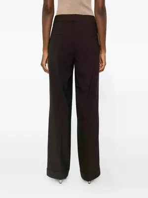 CAMBIO Cuffed Wide-leg Trousers