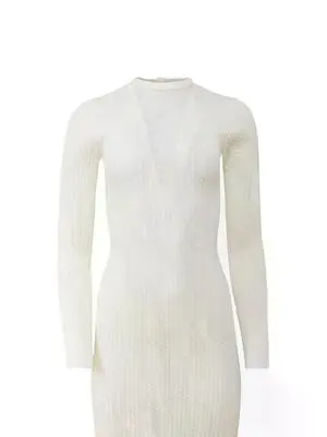 FLEUR DU MAL Quinn Cable-knit Midi Dress