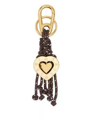 Bimba Y Lola Heart-charm Rope Keyring - Brown
