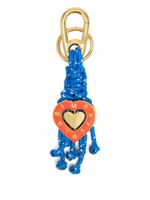 Bimba Y Lola Heart Charm Rope Keyring - Blue