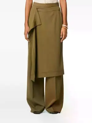 Ami Draped Wool Trousers