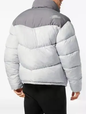 PLEIN SPORT Quilted Puffer Jacket - Grey