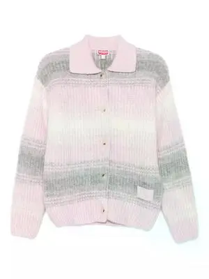 Kenzo Striped Wool-blend Cardigan