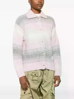 Kenzo Striped Wool-blend Cardigan