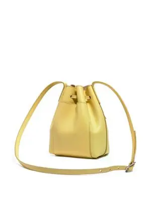 Bimba Y Lola Leather Bucket Bag With Drawstring Closure