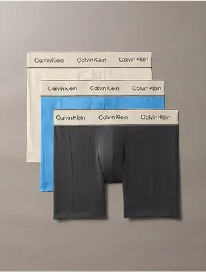 Calvin Klein Heritage Cotton Stretch 3-pack Boxer Brief Poseidon Blue Multi