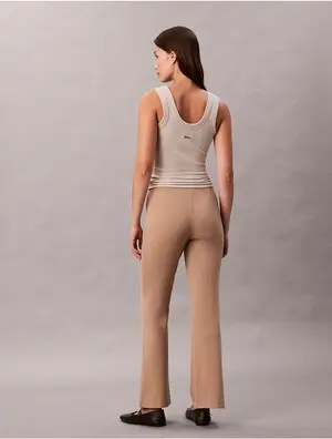 Calvin Klein Ponte Slim Flared Pants - Amphora