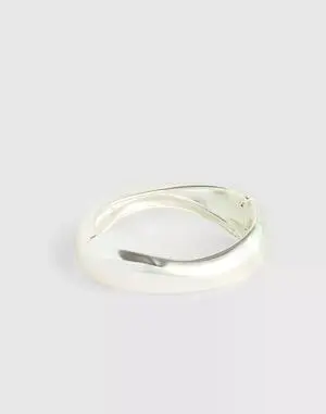 Madewell Sculpted Bangle - Light Silver Ox