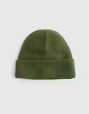 Madewell Cotton-Blend Beanie Dusty Olive