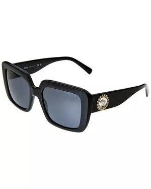 Versace Square Sunglasses 54 - Black/dark Grey (ve4384b/gb187