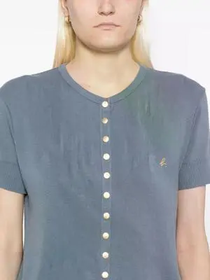 AGNÈS B. Logo-embroidered Top