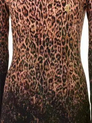 Just Cavalli Leopard-print Ombre Mini Dress - Neutrals