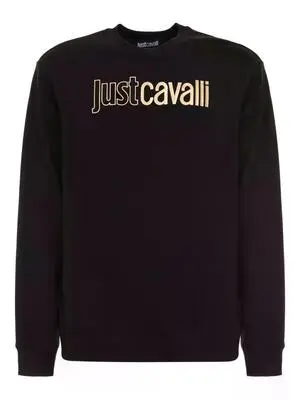 Just Cavalli Logo-print Sweatshirt - Black