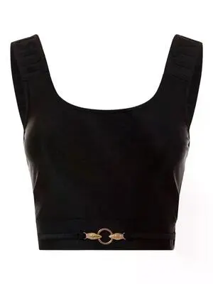 Just Cavalli Logo-strap Cropped Top