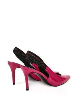 Versace Slingback Pointed-toe Pumps