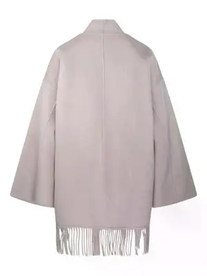 THE DYNAMIS STUDIO Fringed Patch-pocket Coat - Neutrals