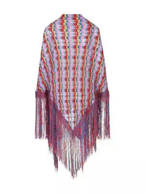 Giada Benincasa Stripe-pattern Fringed-hem Scarf - Pink