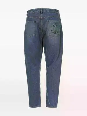Just Cavalli Logo-embroidered Jeans - Blue