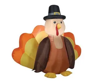 RC HOME DECOR 78' Thanksgiving Inflatable Turke Y W/ Led Light - One-color