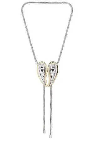 Demarson Amour Slider Necklace - Gold & Silver