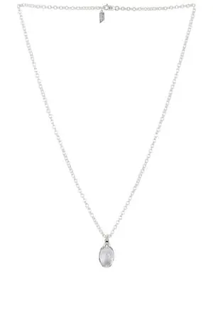 LOREN STEWART Crystal Orb Amulet Necklace - Sterling Silver